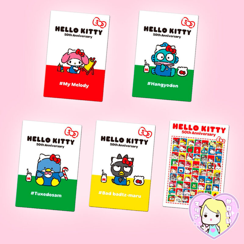 Sanrio Characters Wafer & Card Vol.5 ~ 50 Aniversario de Hello Kitty ...
