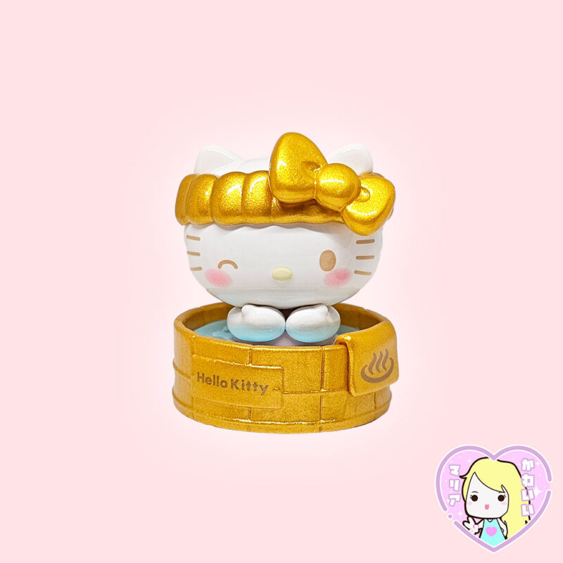 Mini Figura TOP TOY Hot Springs Series Sanrio ~ Hello Kitty Gold Ver ...