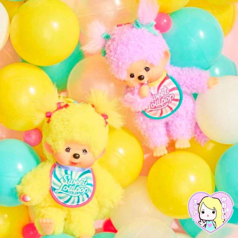 Monchhichi Girl Sweet Lollipop Yellow | María Kawaii Store